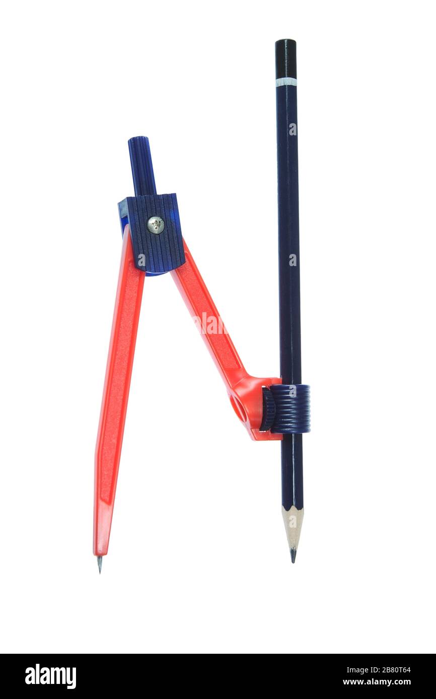 Compass and a pencil. Tools of the architect Stock Photo - Alamy