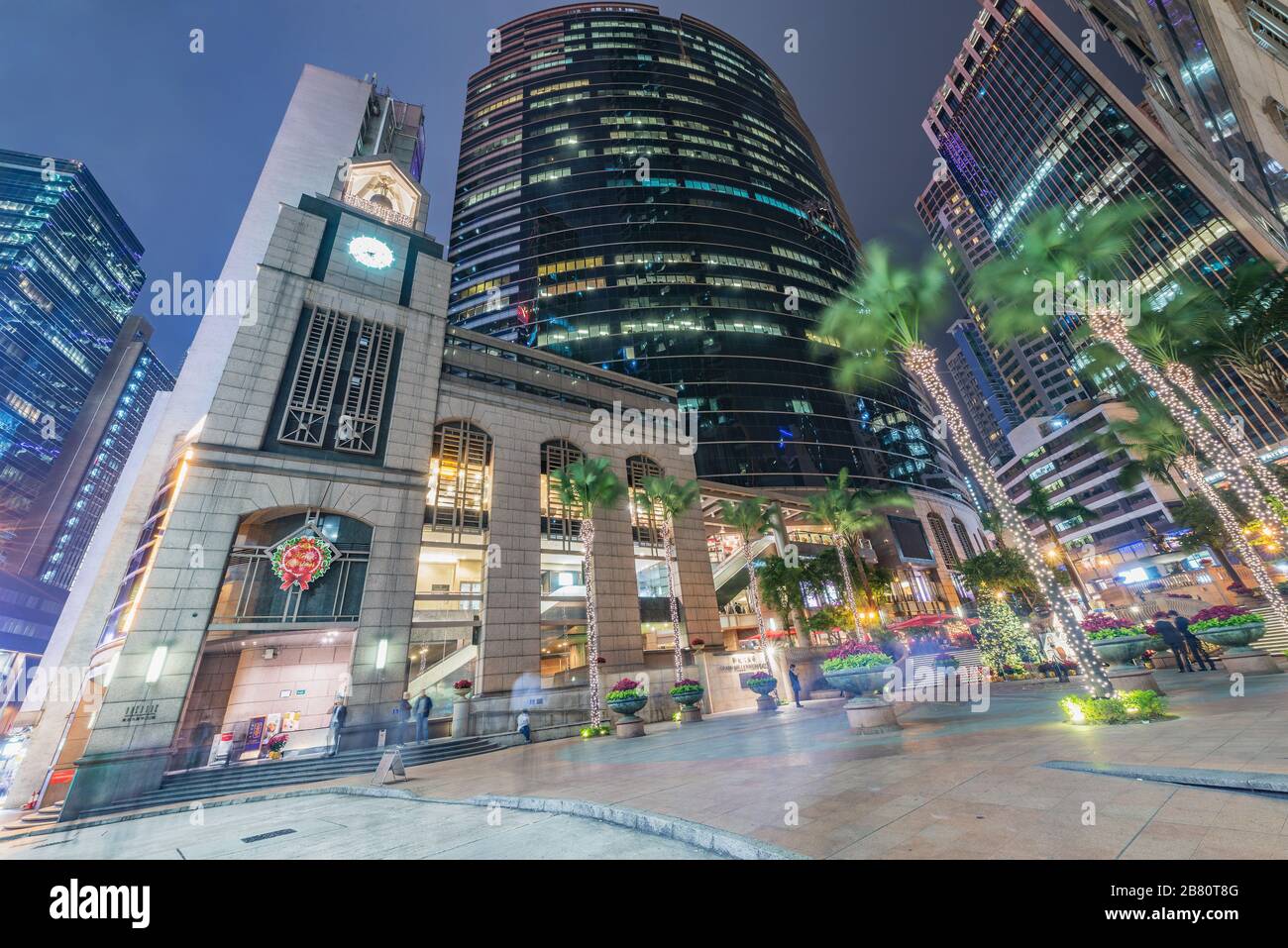 Evening city view in the Central District at windy time Stock Photo - Alamy