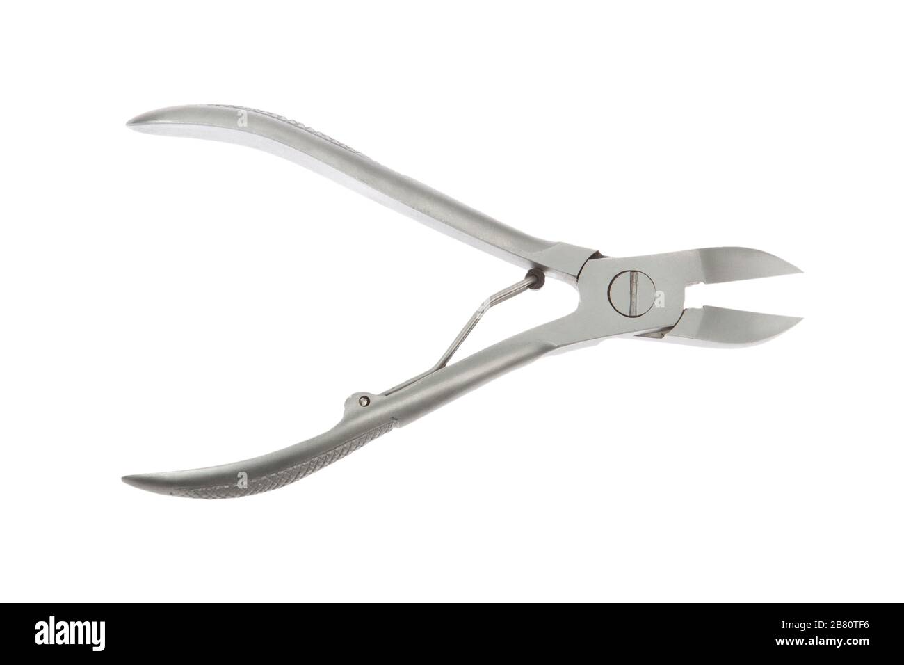 forceps tongs for a manicure on a white background Stock Photo - Alamy