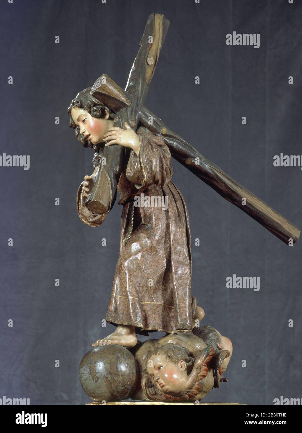 NIÑO JESUS NAZARENO, 1657/60, ESCULTURA DE MADERA POLICROMADA DE 57cm ...