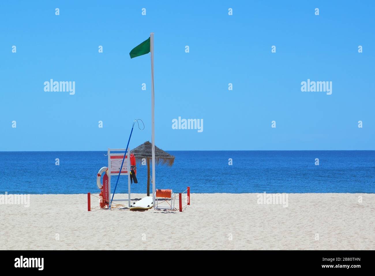 A set of marine equipment lifeguard at the beach Stock Photo - Alamy