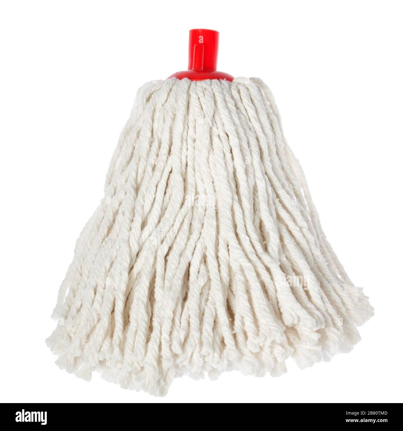 Mop of rope on a white background Stock Photo - Alamy