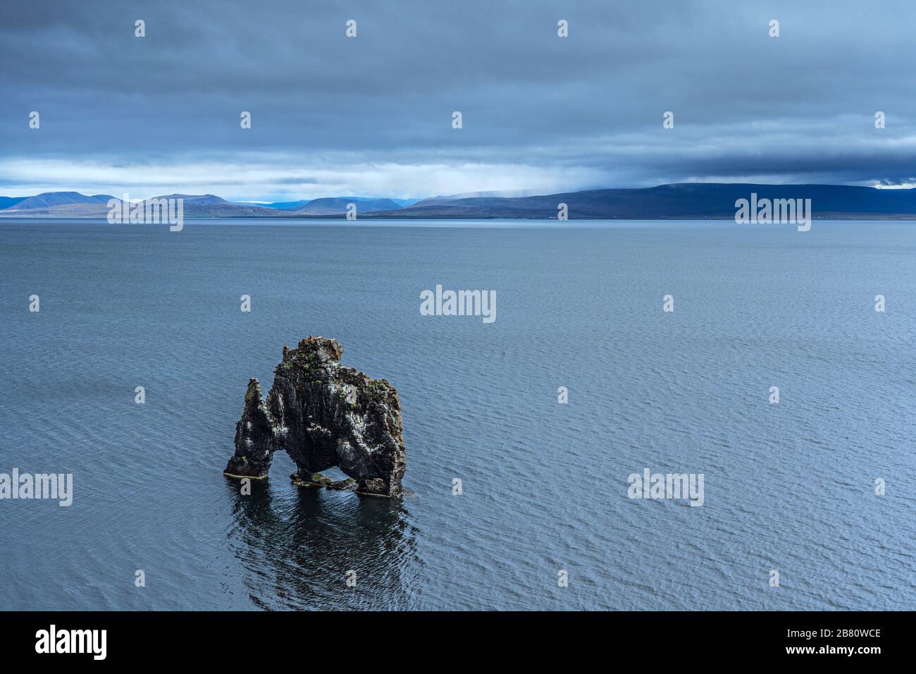 rock monolith of Hvitserkur in north western Iceland Stock Photo - Alamy