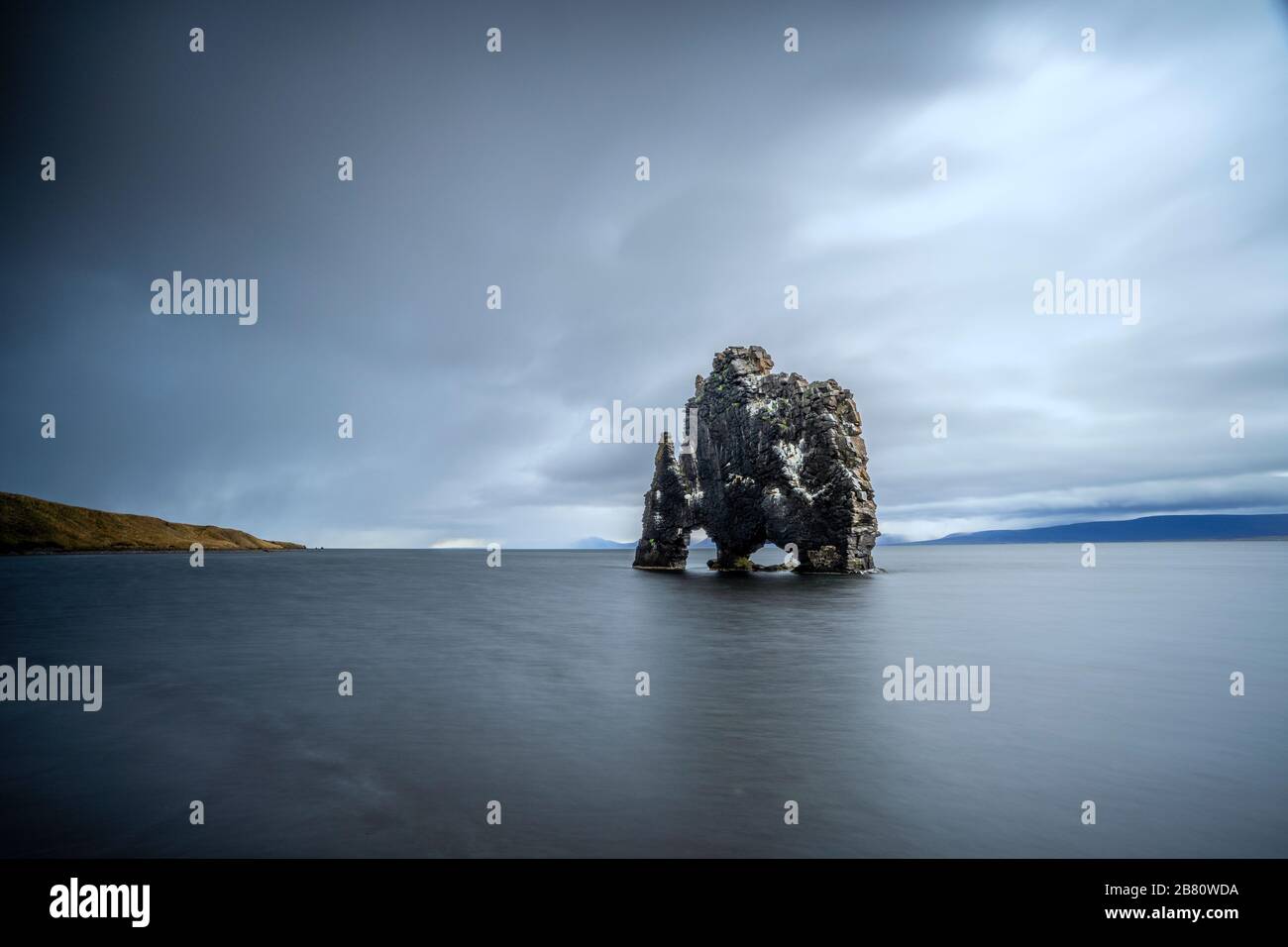 rock monolith of Hvitserkur in north western Iceland Stock Photo - Alamy