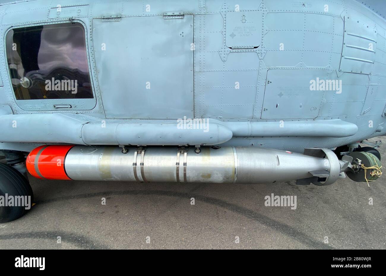 Singapore - Feb 12, 2020. Hanging torpedo on Singapore Air Force ...