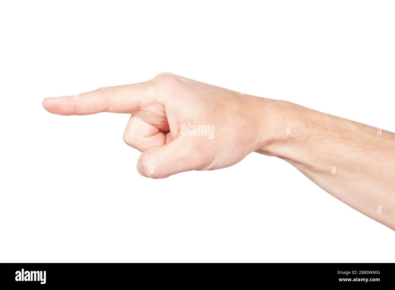 A hand on a white background Stock Photo - Alamy
