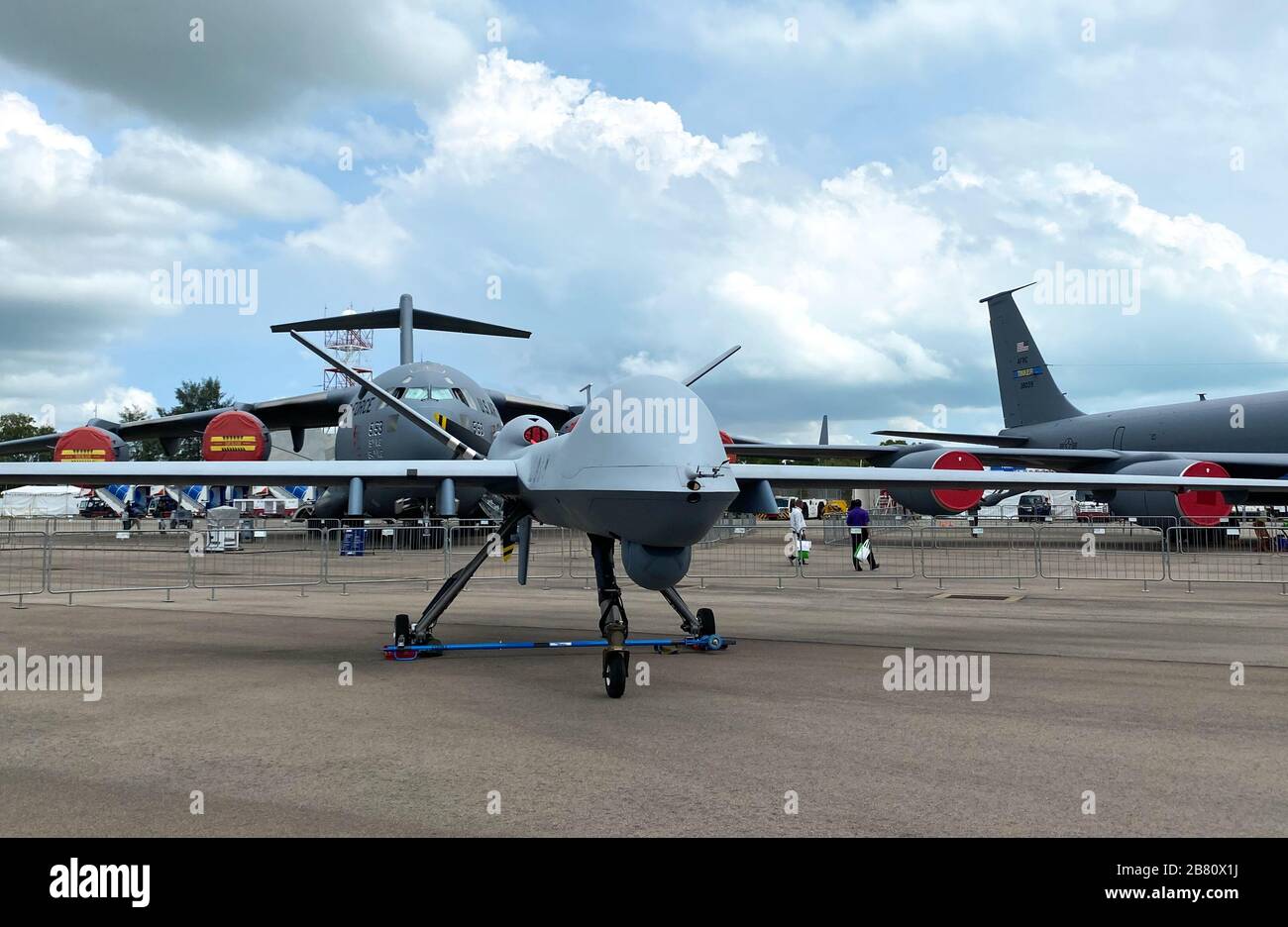 Singapore - Feb 12, 2020. US Air Force General UAV Atomics MQ-9 Reaper ...