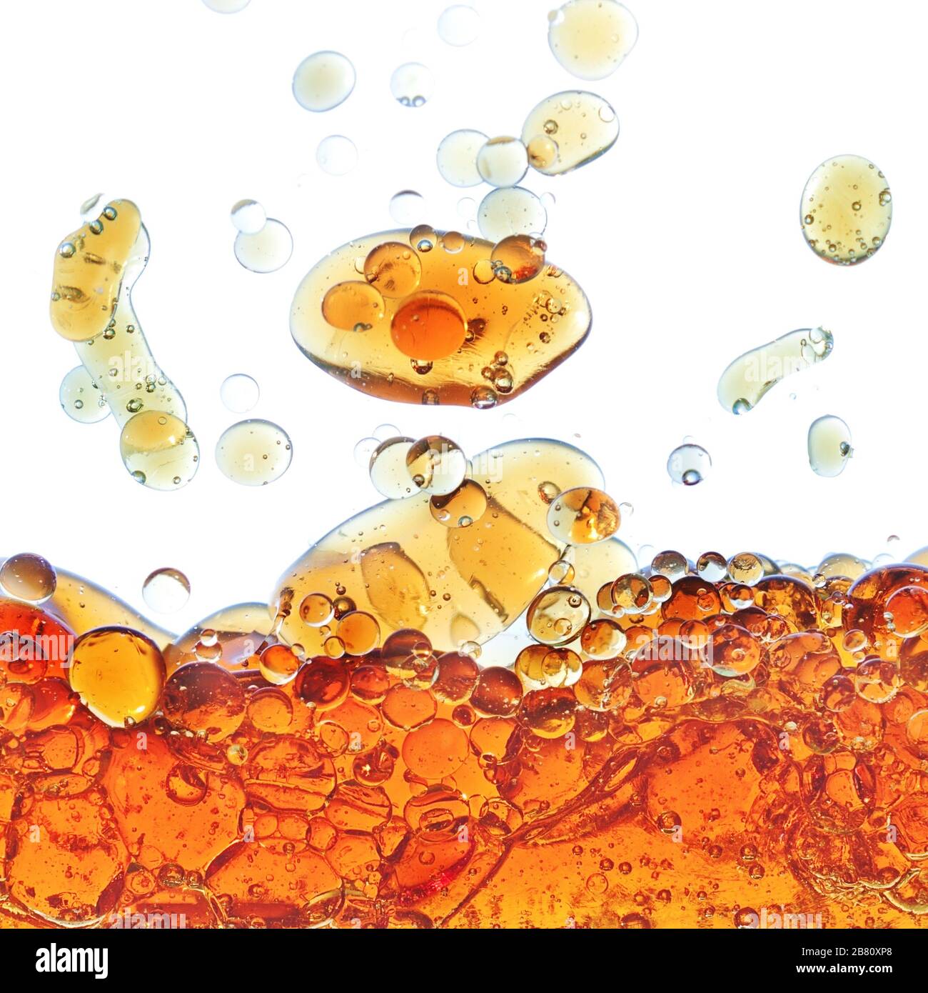 Abstract image of the bubbles of oil Stock Photo - Alamy