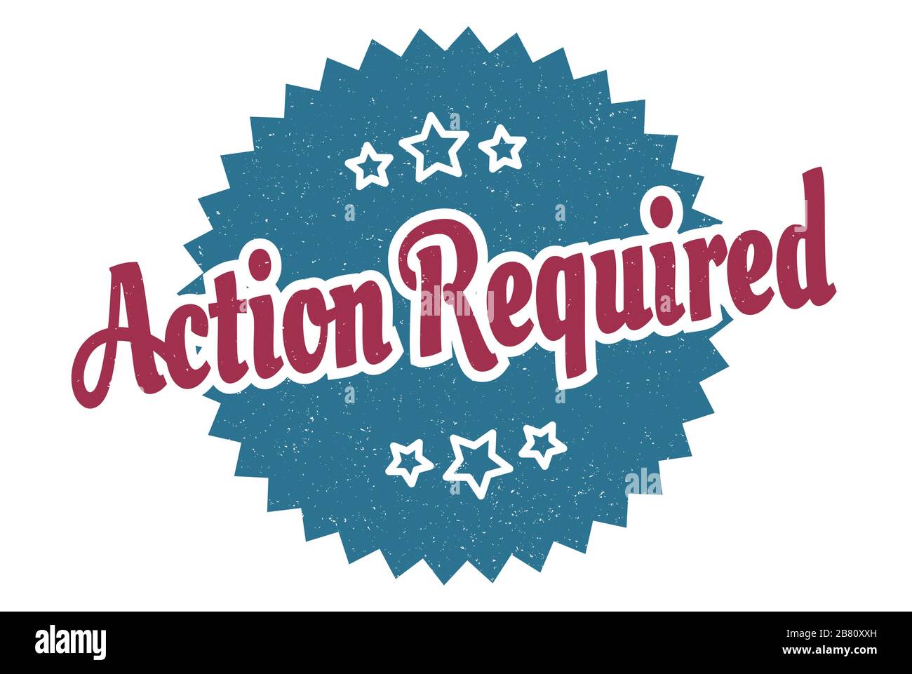 action required sign. action required round vintage retro label. action ...