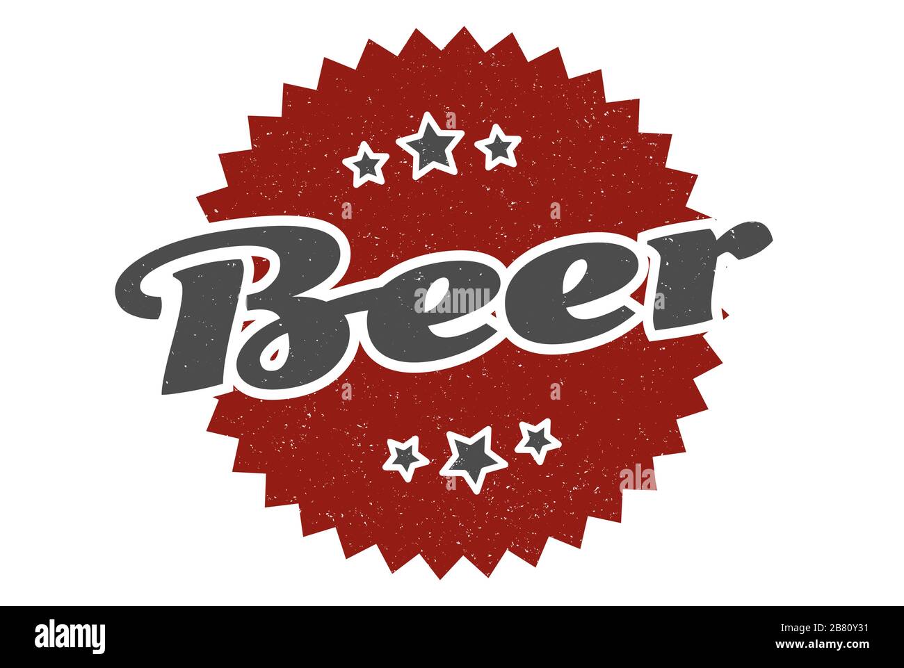 beer sign. beer round vintage retro label. beer Stock Vector Image ...
