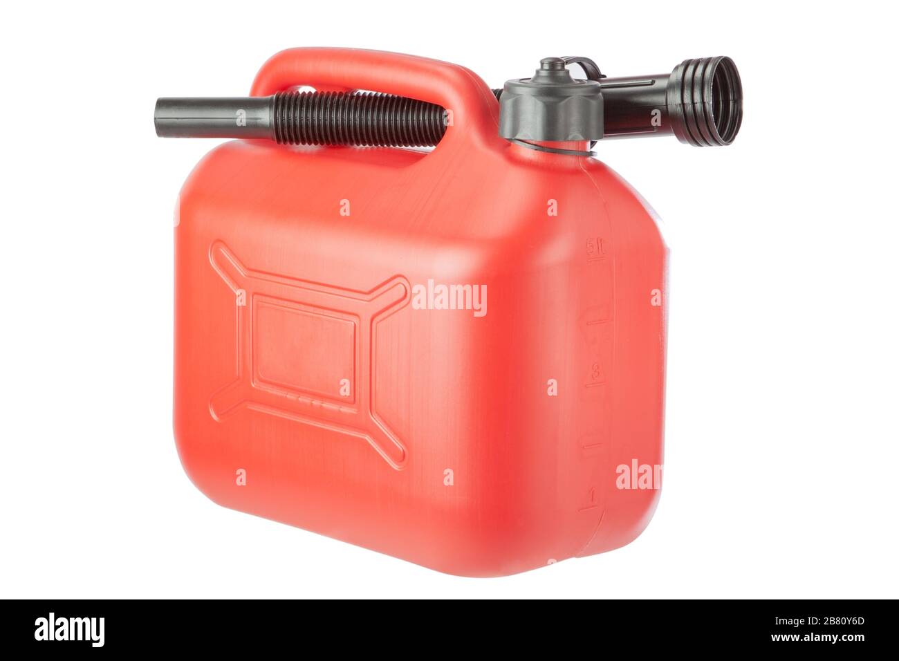 Red Diesel Canister jerrycan. On a white background Stock Photo - Alamy