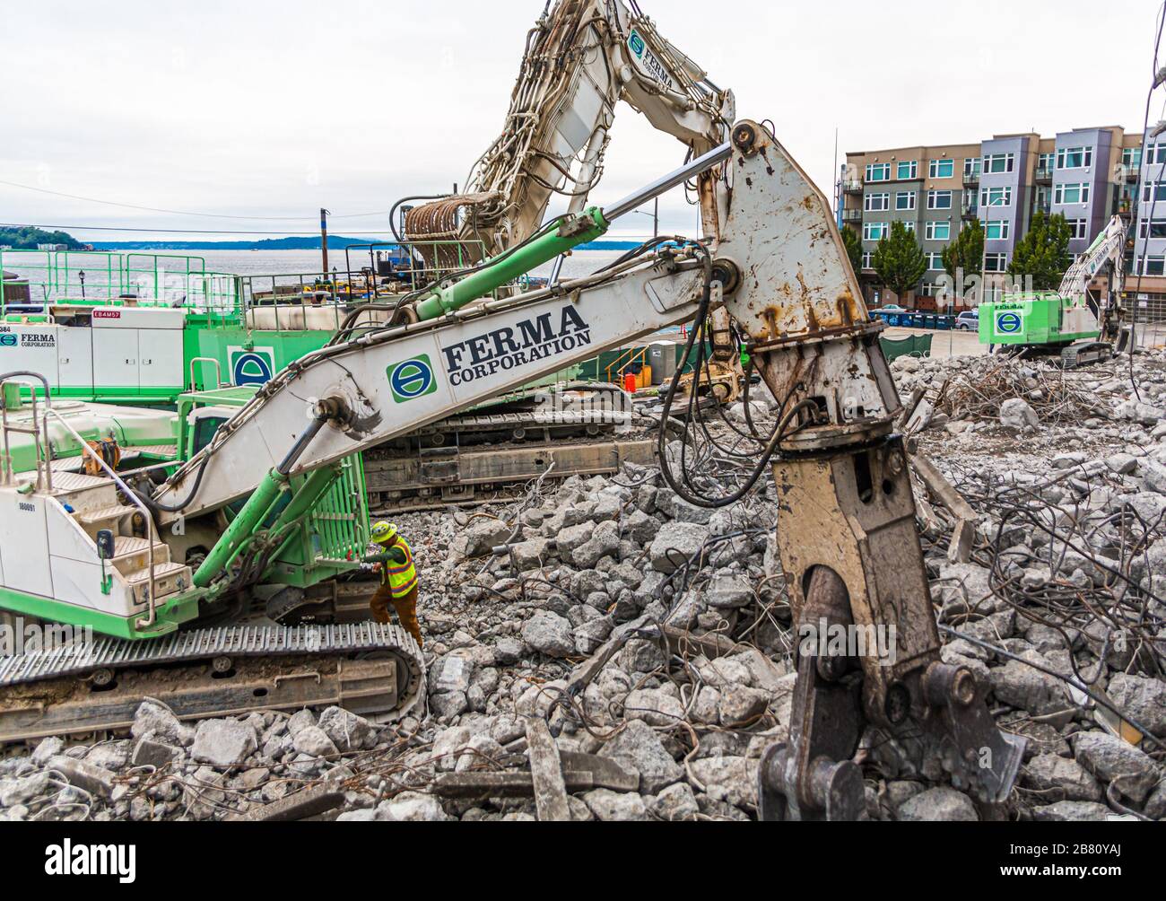 Seattle Viaduct Demolition Stock Photo - Alamy