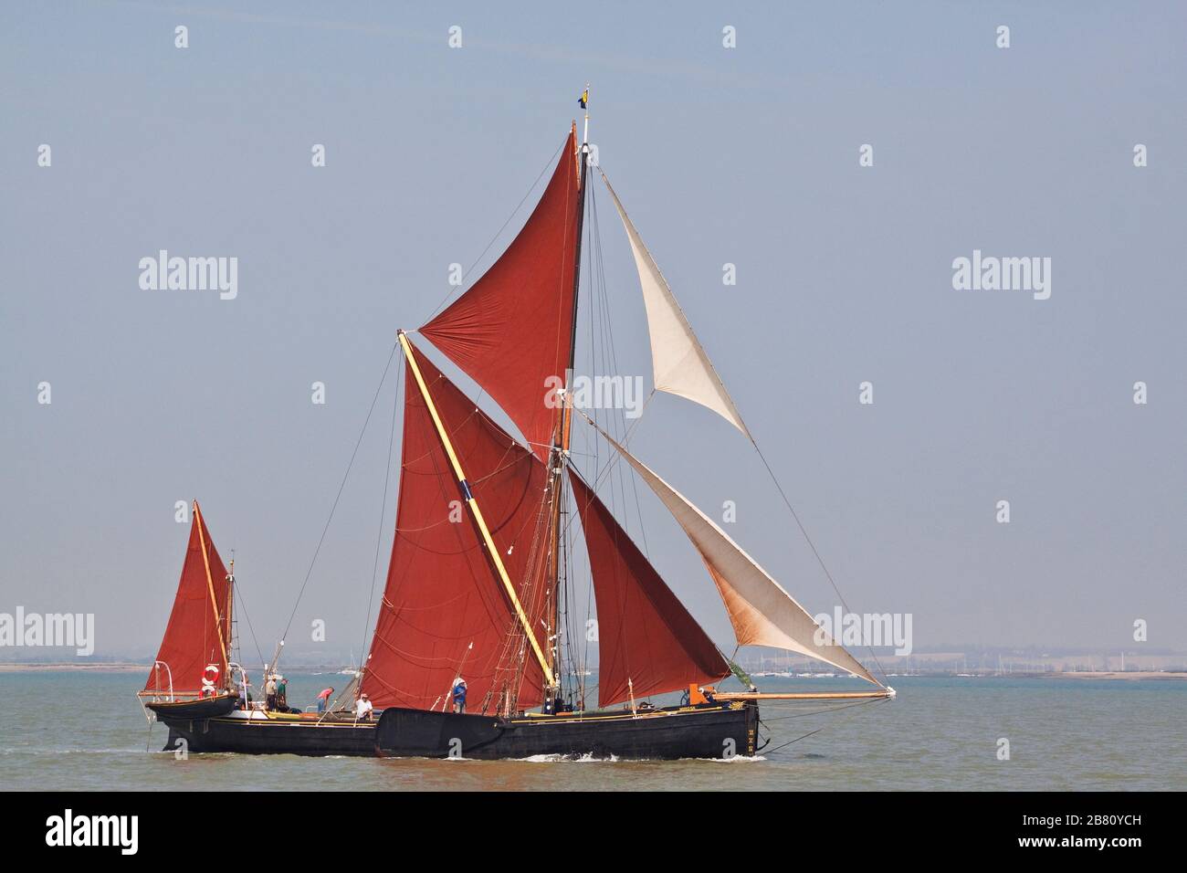 The Thames sailing barge Mirosa in full sail Stock Photo - Alamy