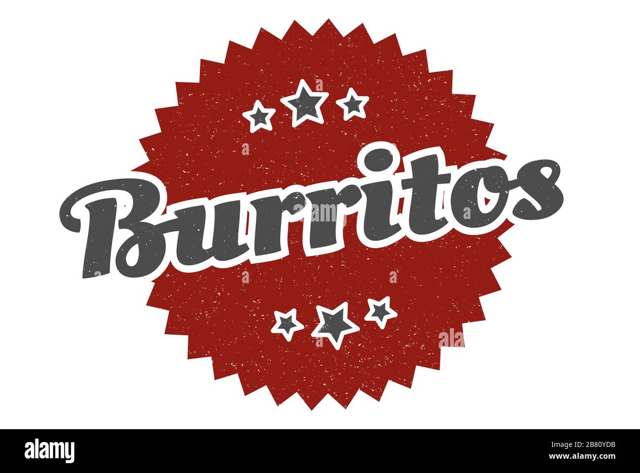 burritos sign. burritos round vintage retro label. burritos Stock ...