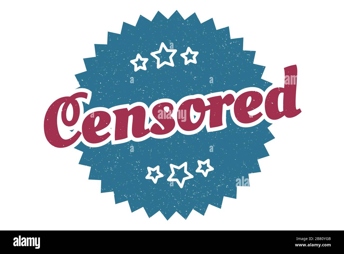 censored sign. censored round vintage retro label. censored Stock ...