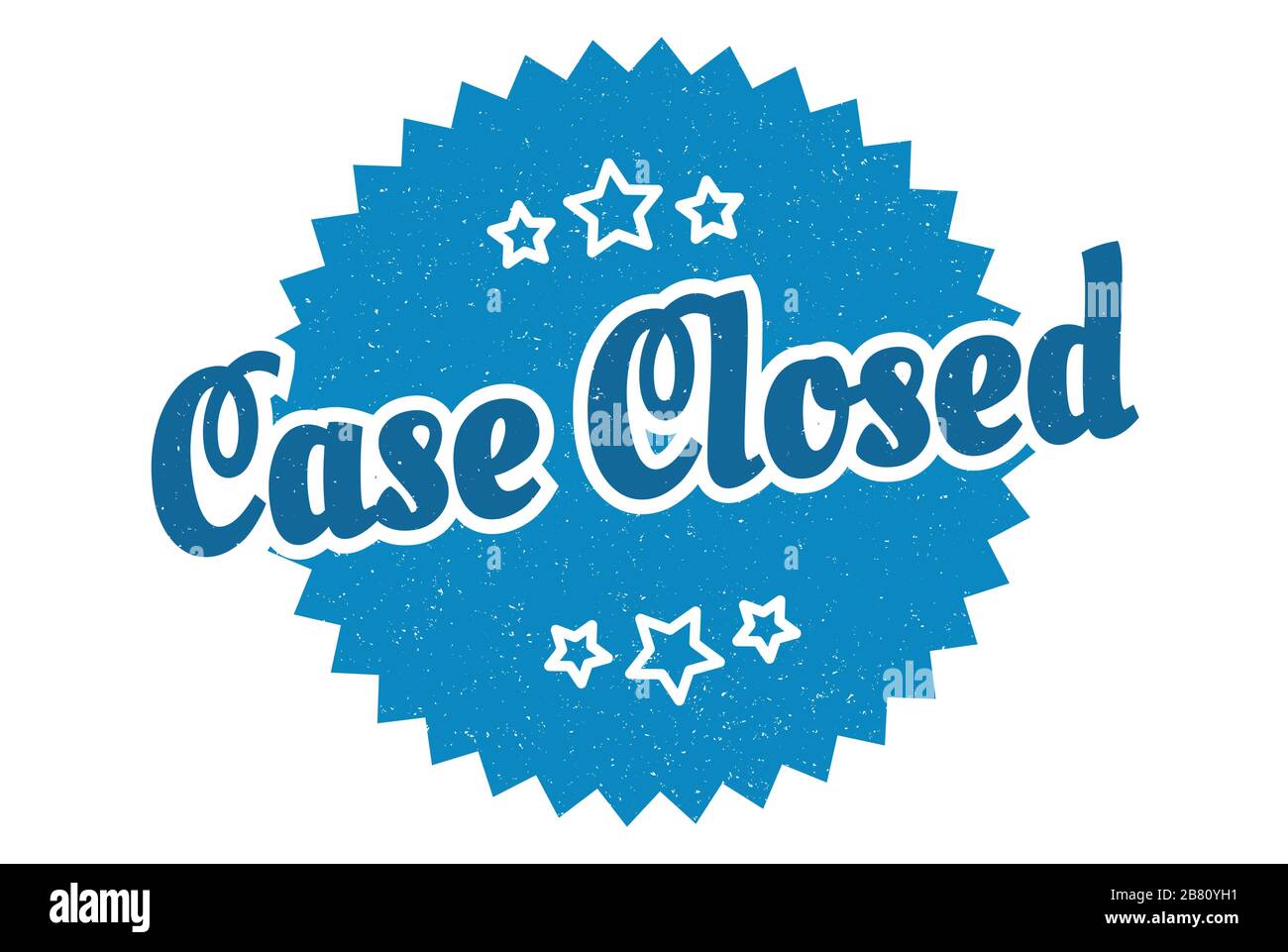 case closed sign. case closed round vintage retro label. case closed ...