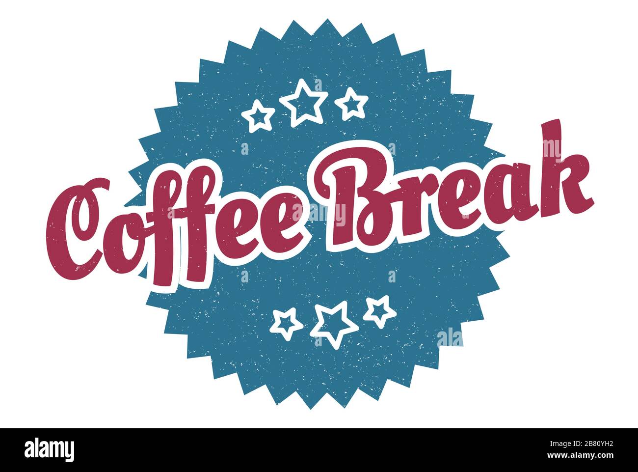 coffee break sign. coffee break round vintage retro label. coffee break ...