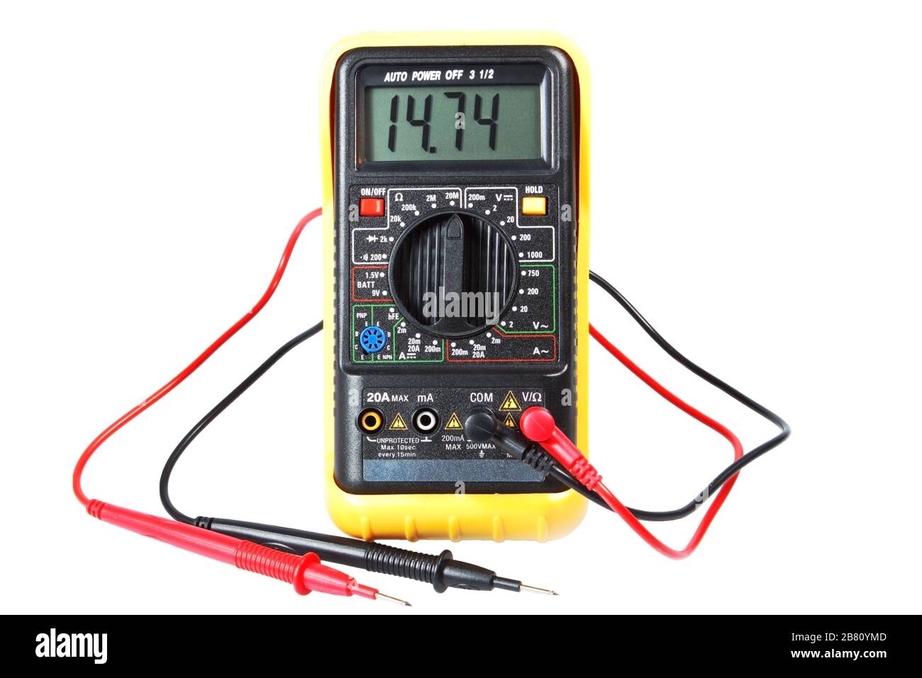multimeter, a device on a white background Stock Photo - Alamy