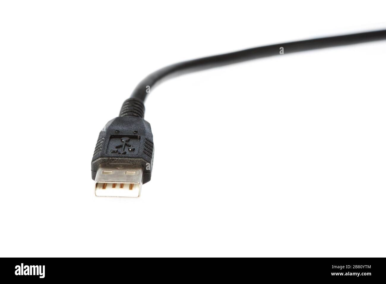 Usb cable. On a white background Stock Photo - Alamy