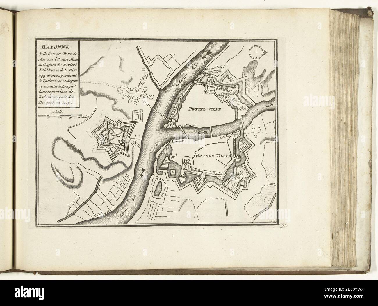 Map of bayonne hi-res stock photography and images - Alamy