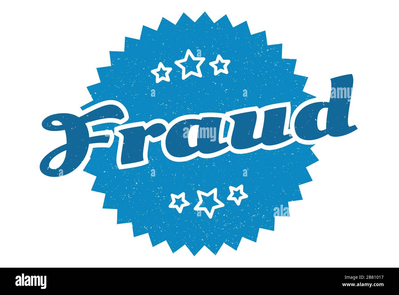 fraud sign. fraud round vintage retro label. fraud Stock Vector Image ...