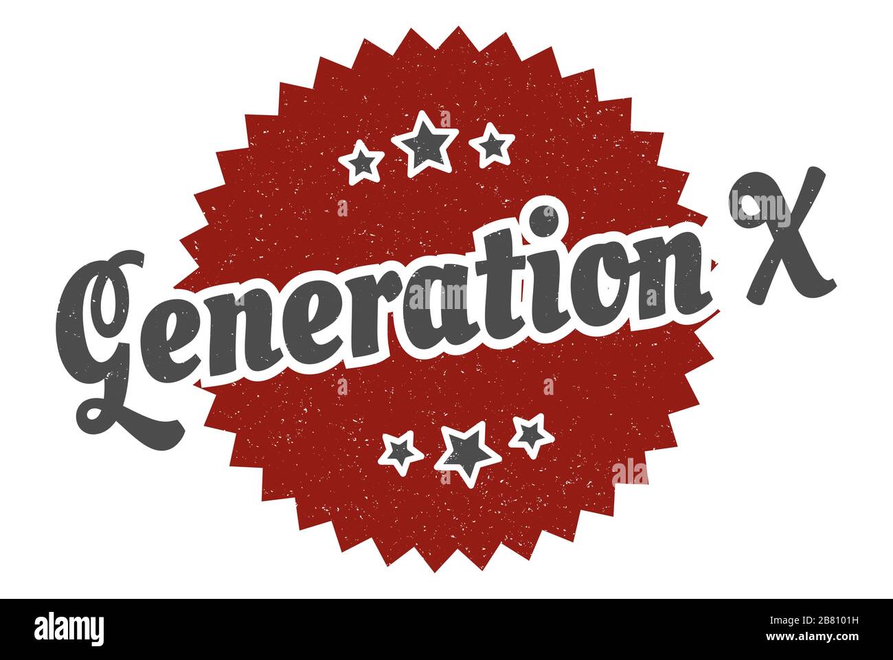 generation x sign. generation x round vintage retro label. generation x ...