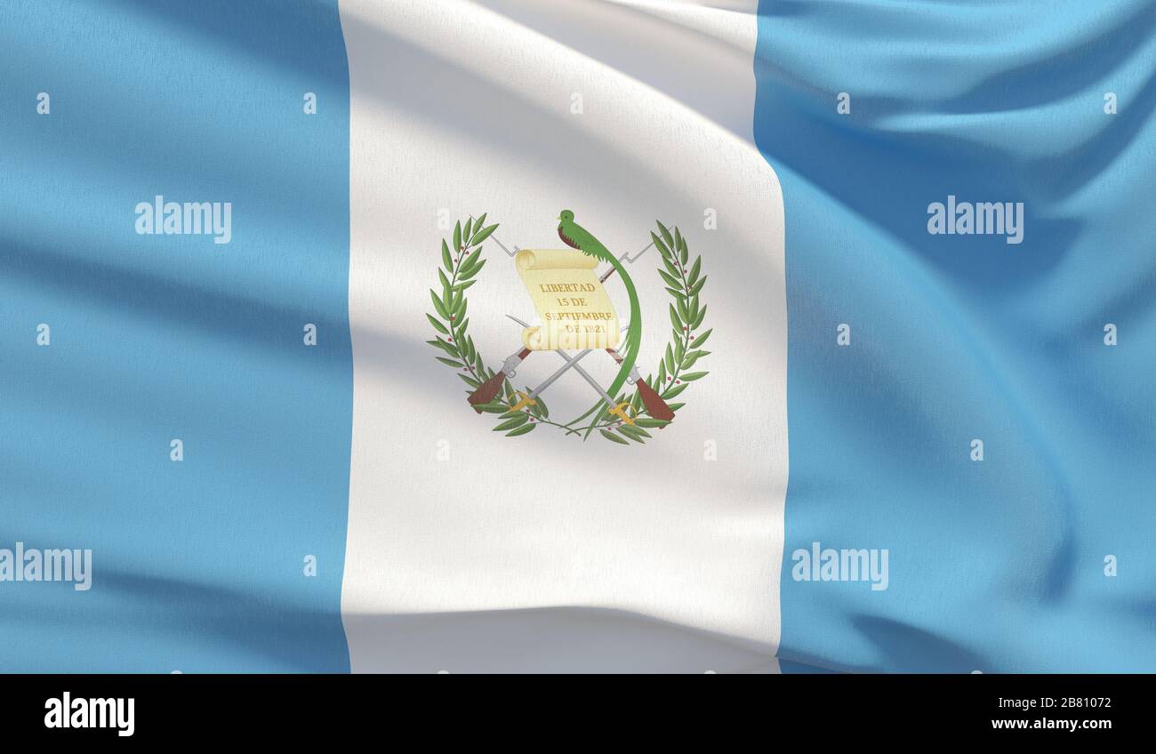 3d flag guatemala illustration hi-res stock photography and images - Alamy