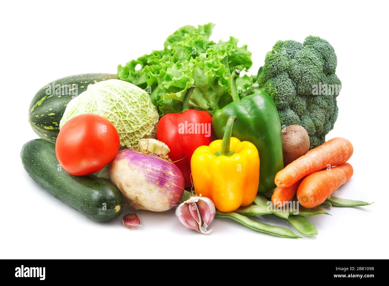 vegetables isolated on white Stock Photo - Alamy