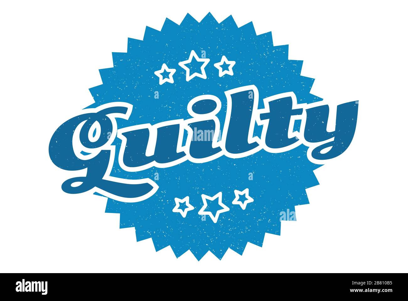 guilty sign. guilty round vintage retro label. guilty Stock Vector ...