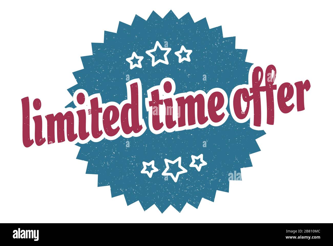 limited time offer sign. limited time offer round vintage retro label ...
