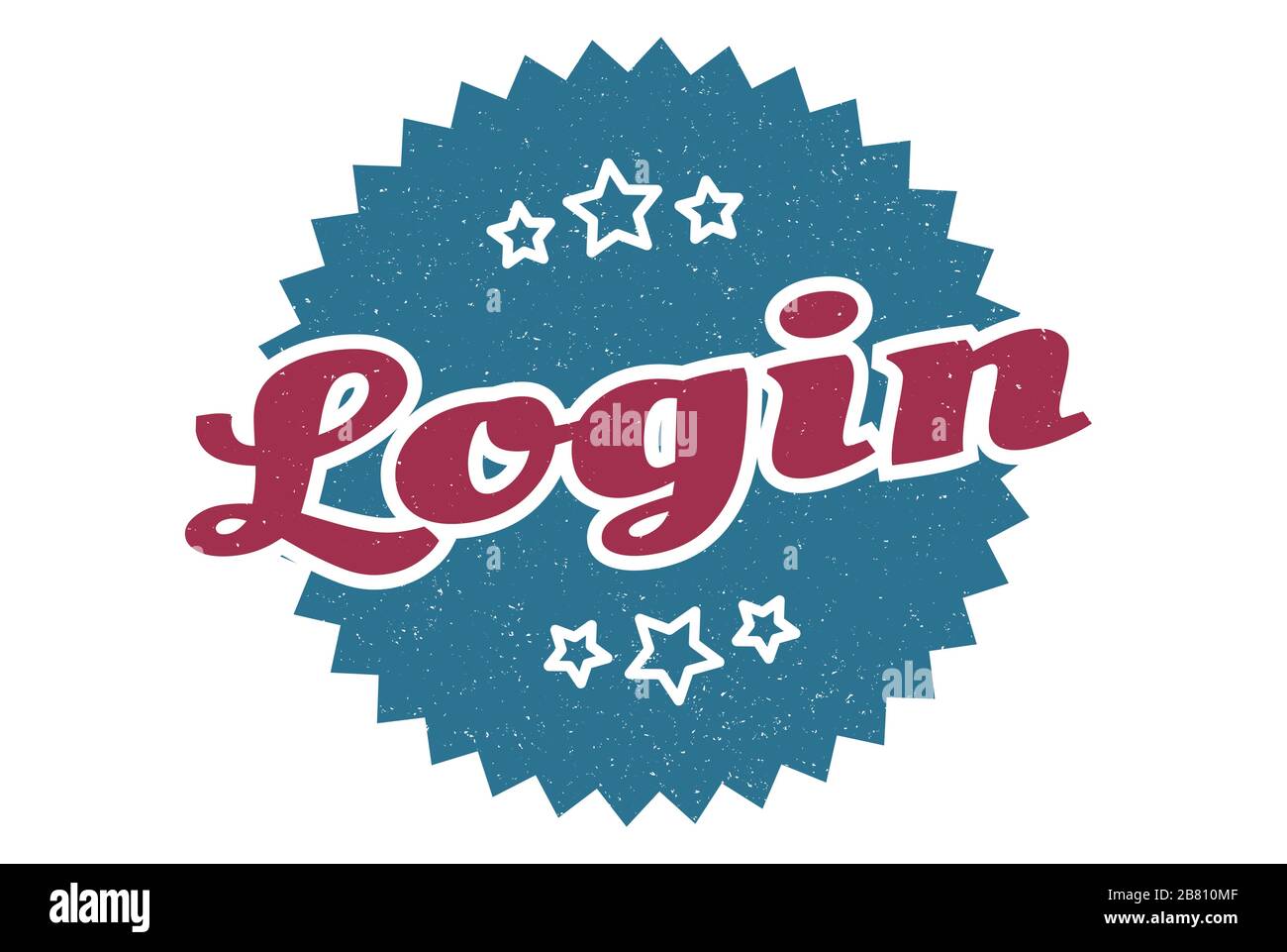 login sign. login round vintage retro label. login Stock Vector Image ...