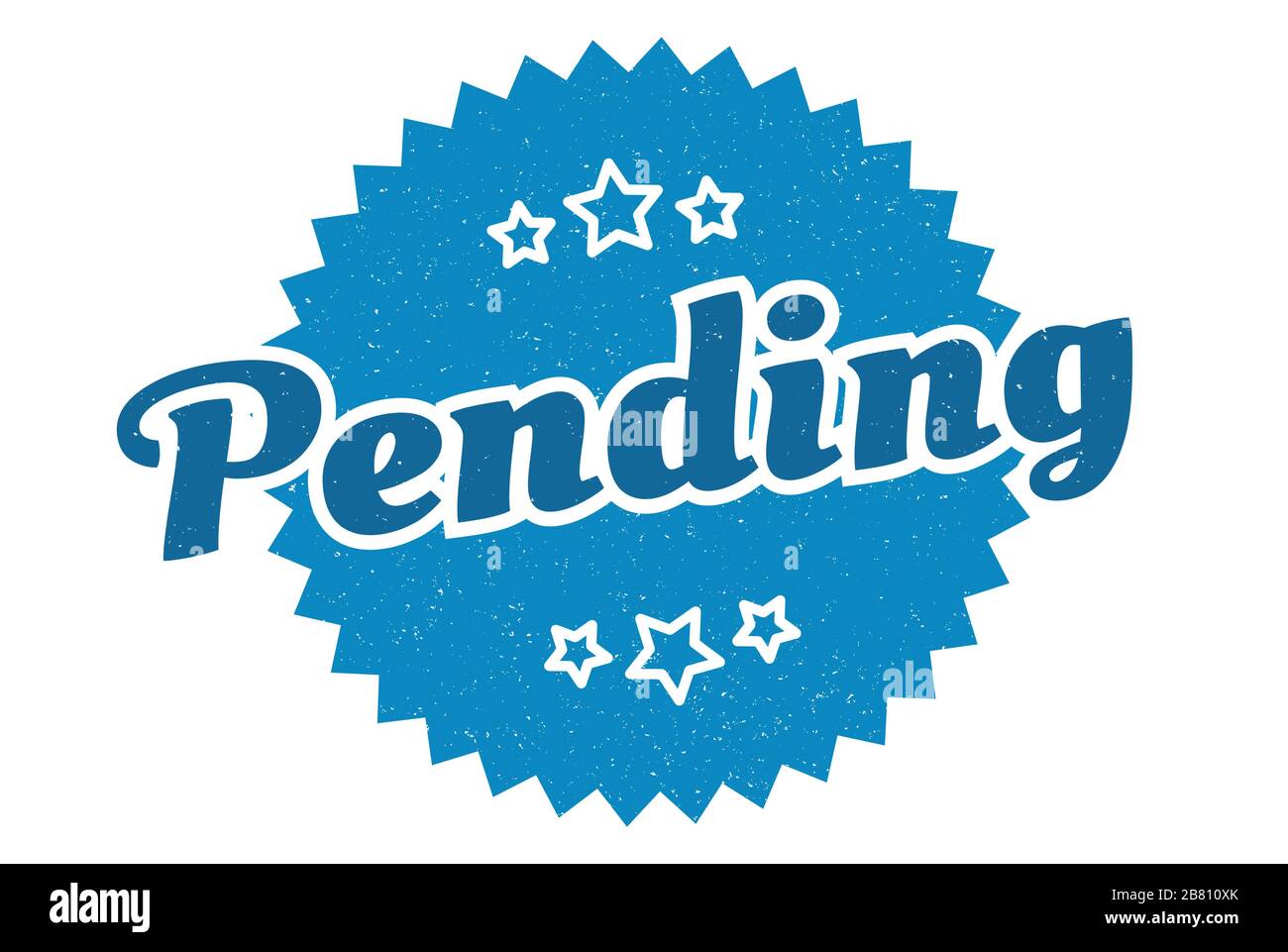 pending sign. pending round vintage retro label. pending Stock Vector ...