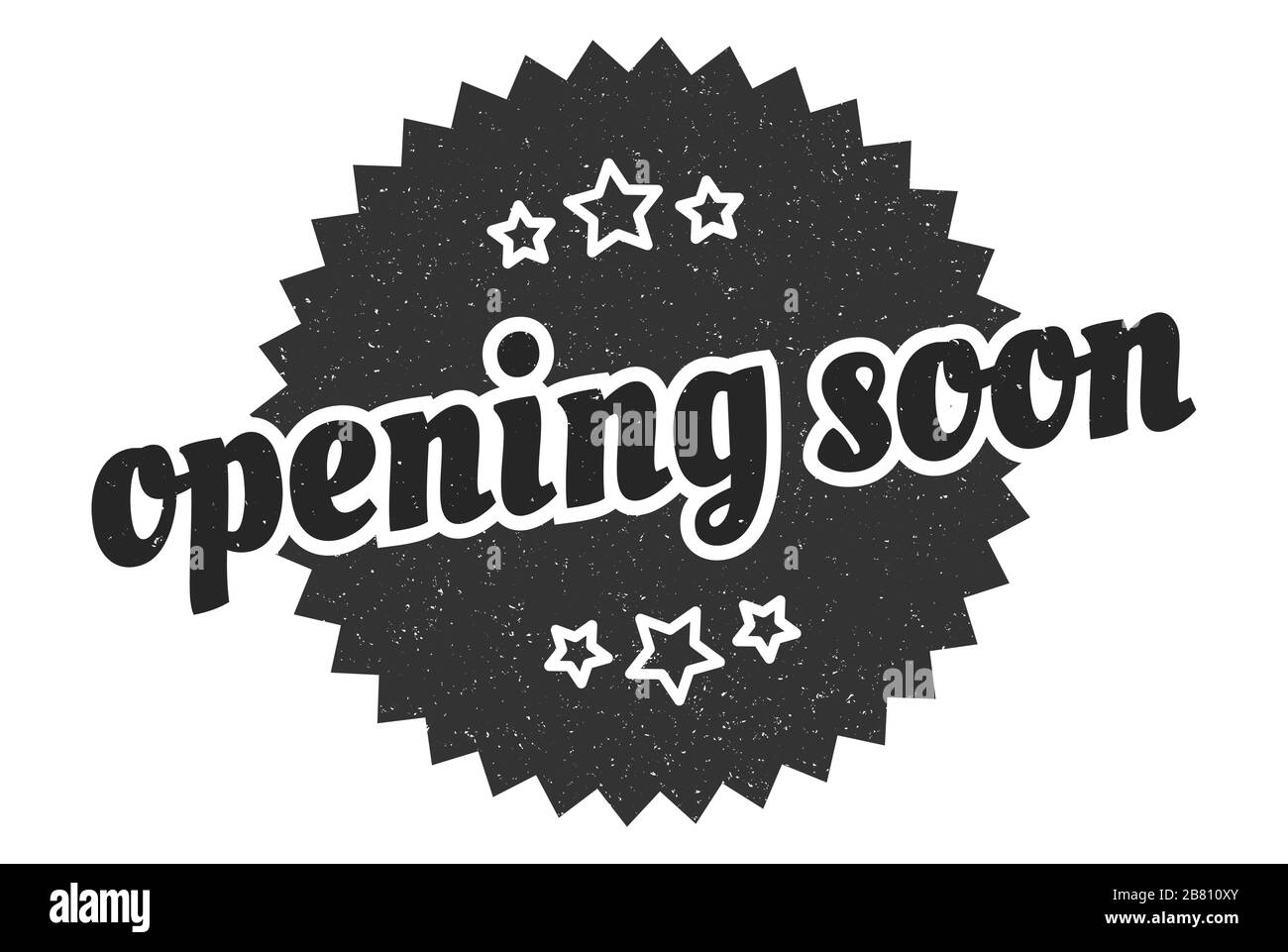 opening soon sign. opening soon round vintage retro label. opening soon ...