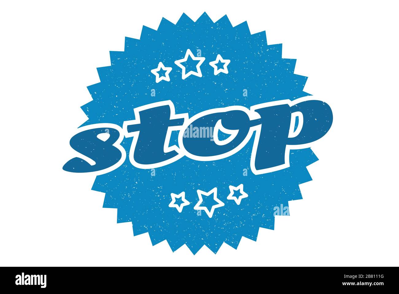 stop sign. stop round vintage retro label. stop Stock Vector Image ...