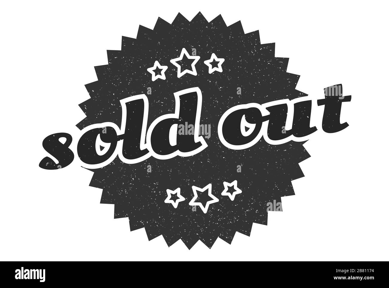 sold out sign. sold out round vintage retro label. sold out Stock ...
