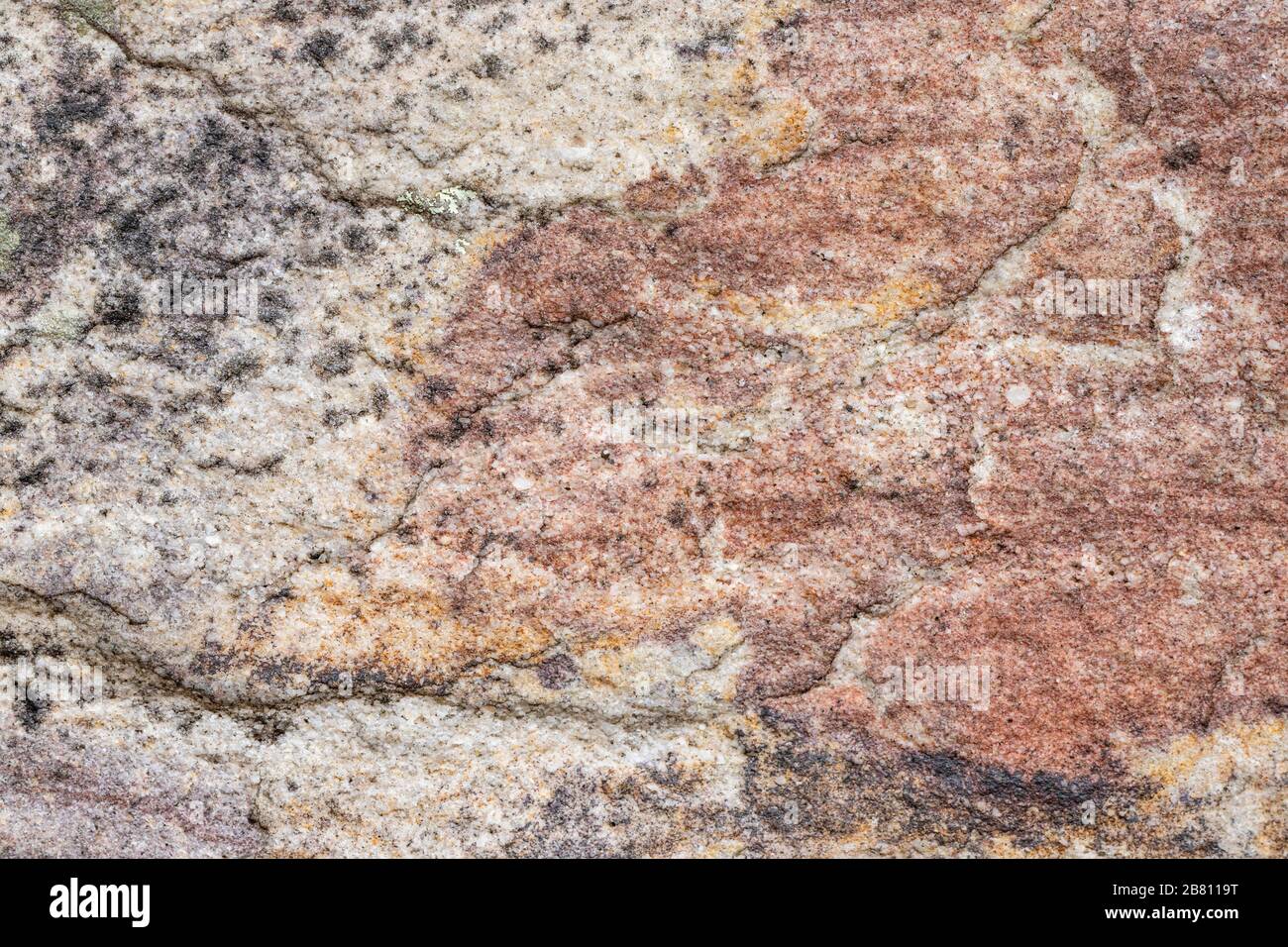 Pink and white sandstone from the Appalachians in central Pennsylvania ...