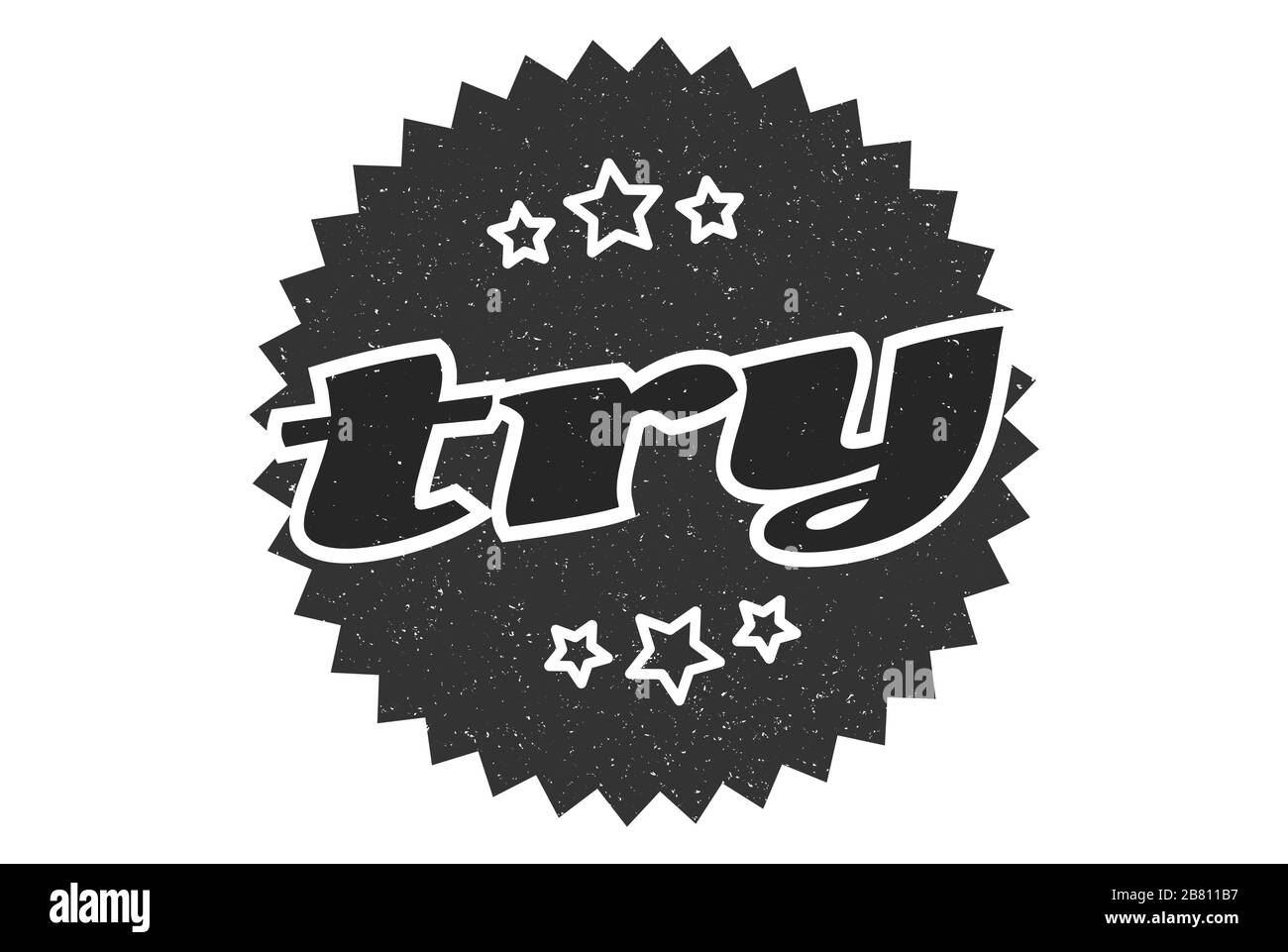 Try circle Black and White Stock Photos & Images - Alamy