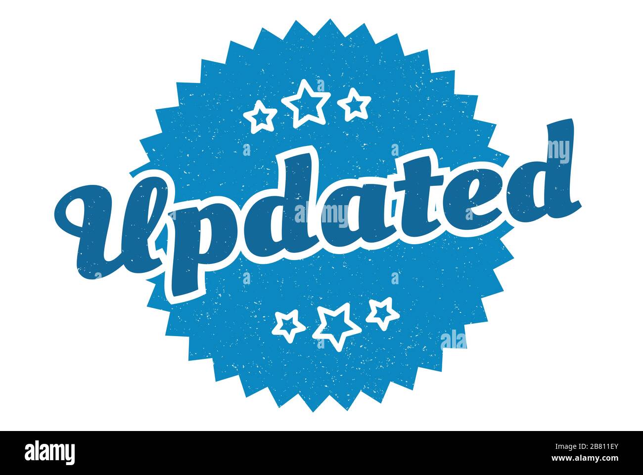 updated sign. updated round vintage retro label. updated Stock Vector ...