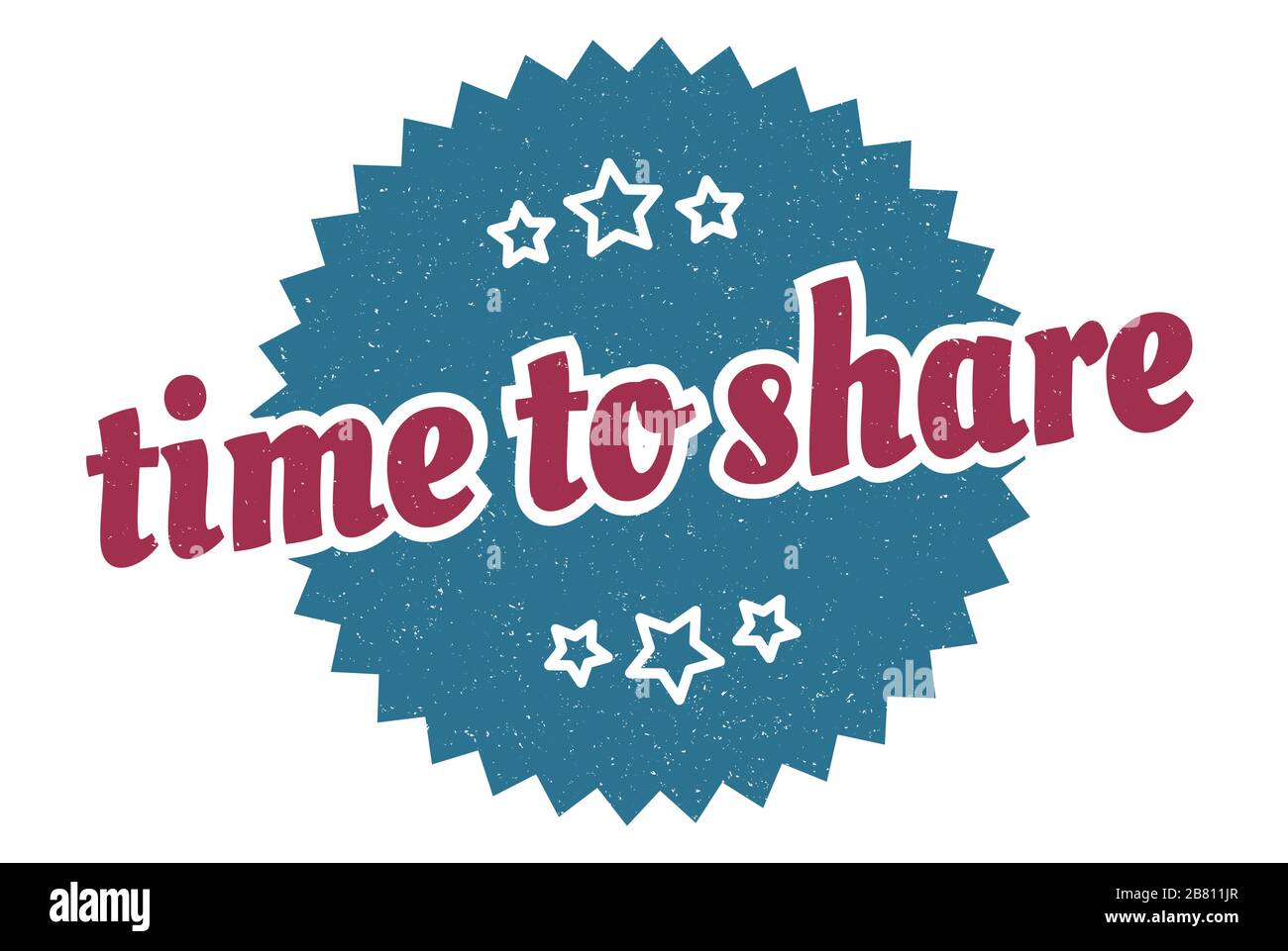 time to share sign. time to share round vintage retro label. time to ...