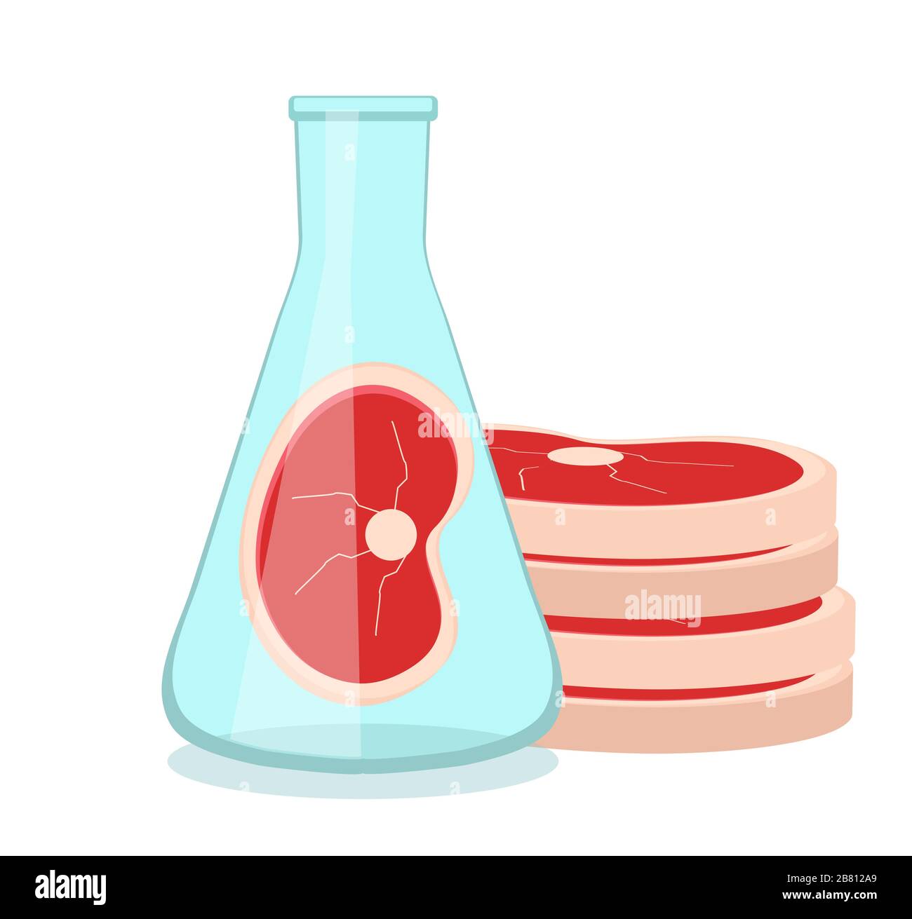 Synthetic meat is grown in the laboratory from stem cells. Artificial ...