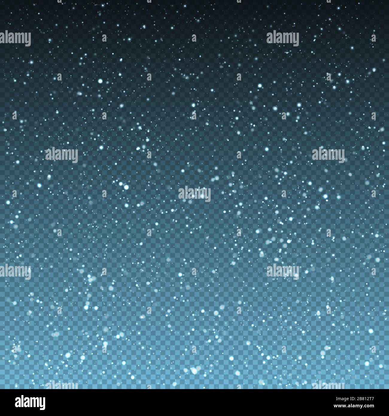 Falling winter christmas realistic snow on transparent background ...