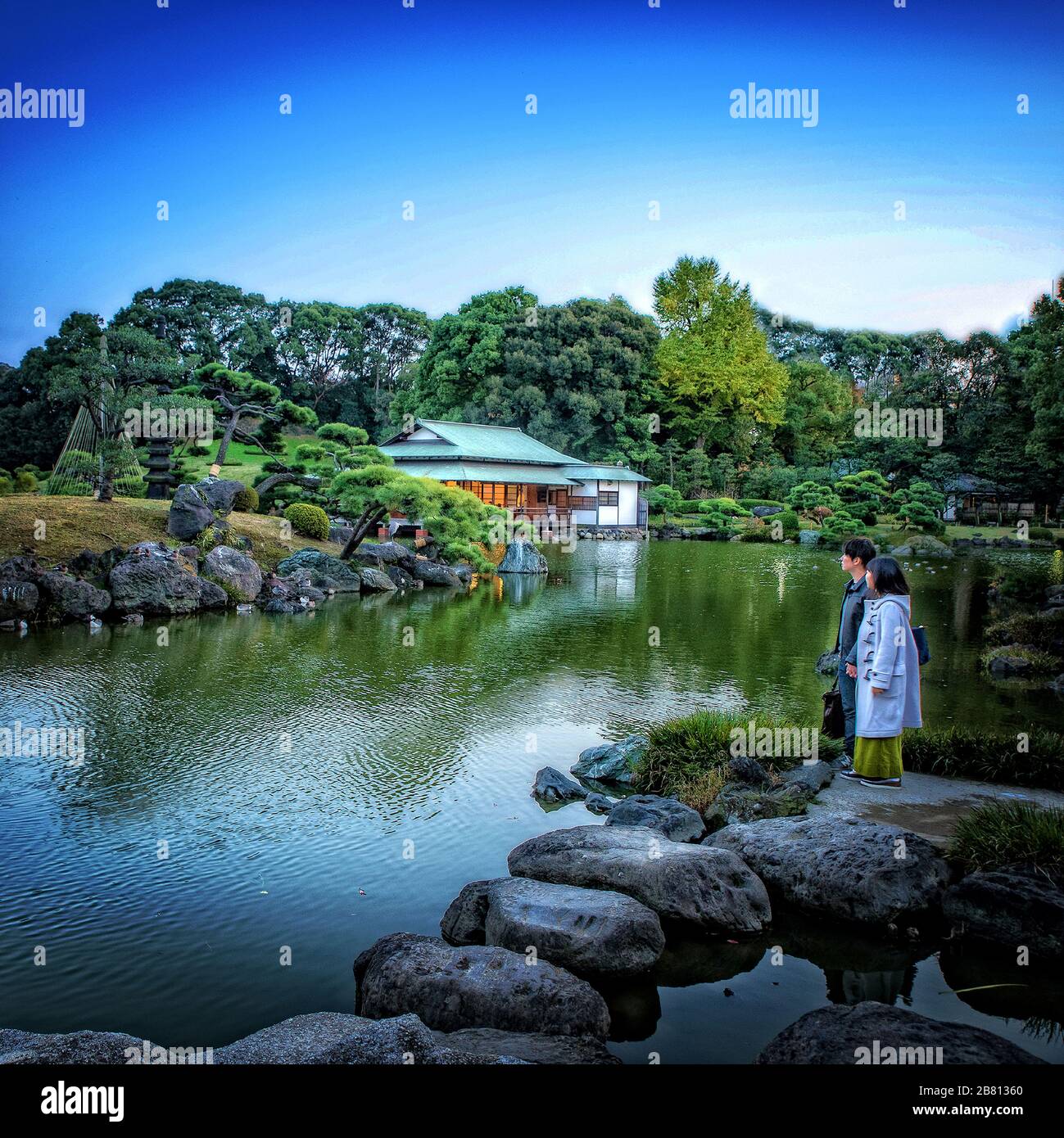 Kiyosumi Garden, Fukagawa, Tokyo, Japan Stock Photo - Alamy
