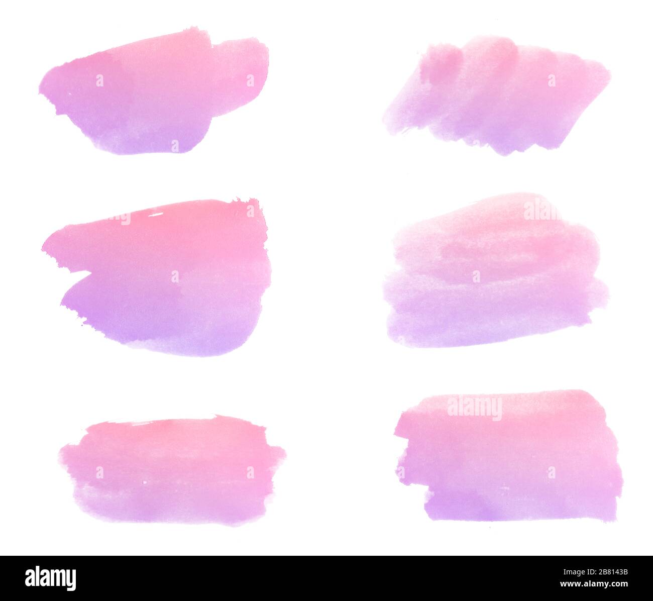 Set of beautiful colorful brushes Stock Photo - Alamy