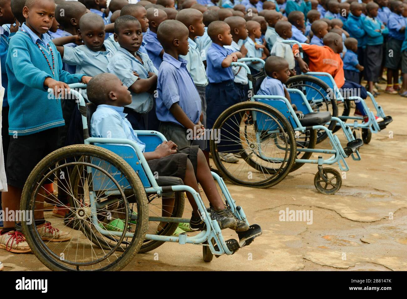 RWANDA, Musanze, Ruhengeri, village Janja, school for disabled children ...