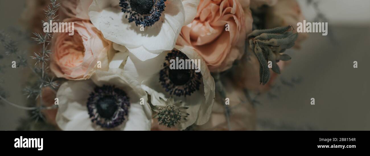 Beautiful flower background in spring. Wedding season. Flower art for ...