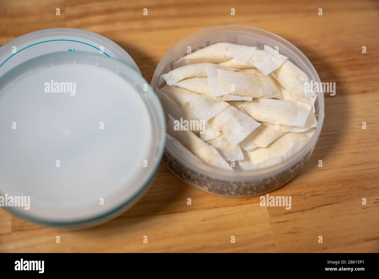 Snus - a box of Snus, a moist powder tobacco product widely consumed in ...