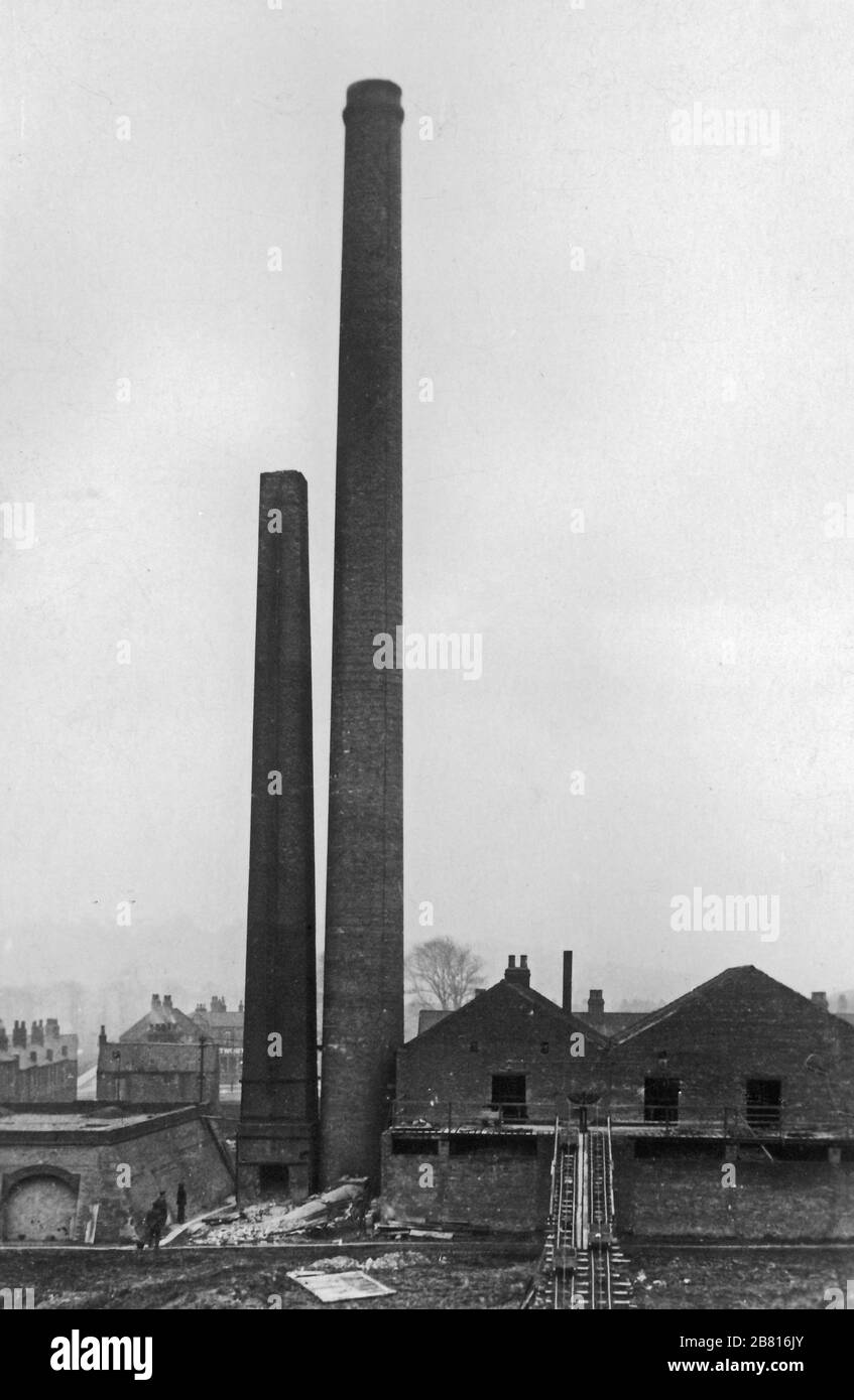 coalfield brick works mexborough chimney Stock Photo - Alamy