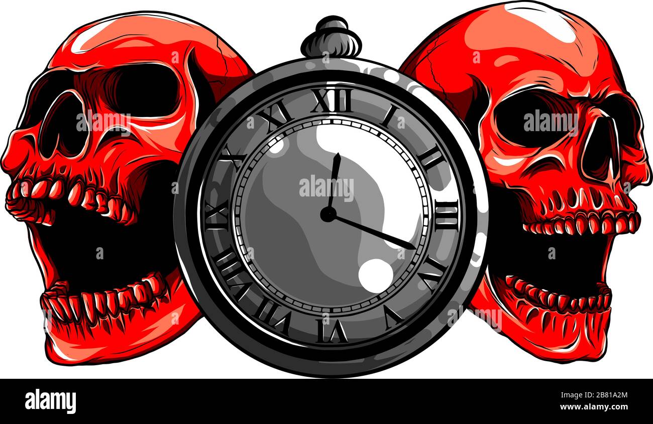 Vintage time engraved Stock Vector Images - Alamy