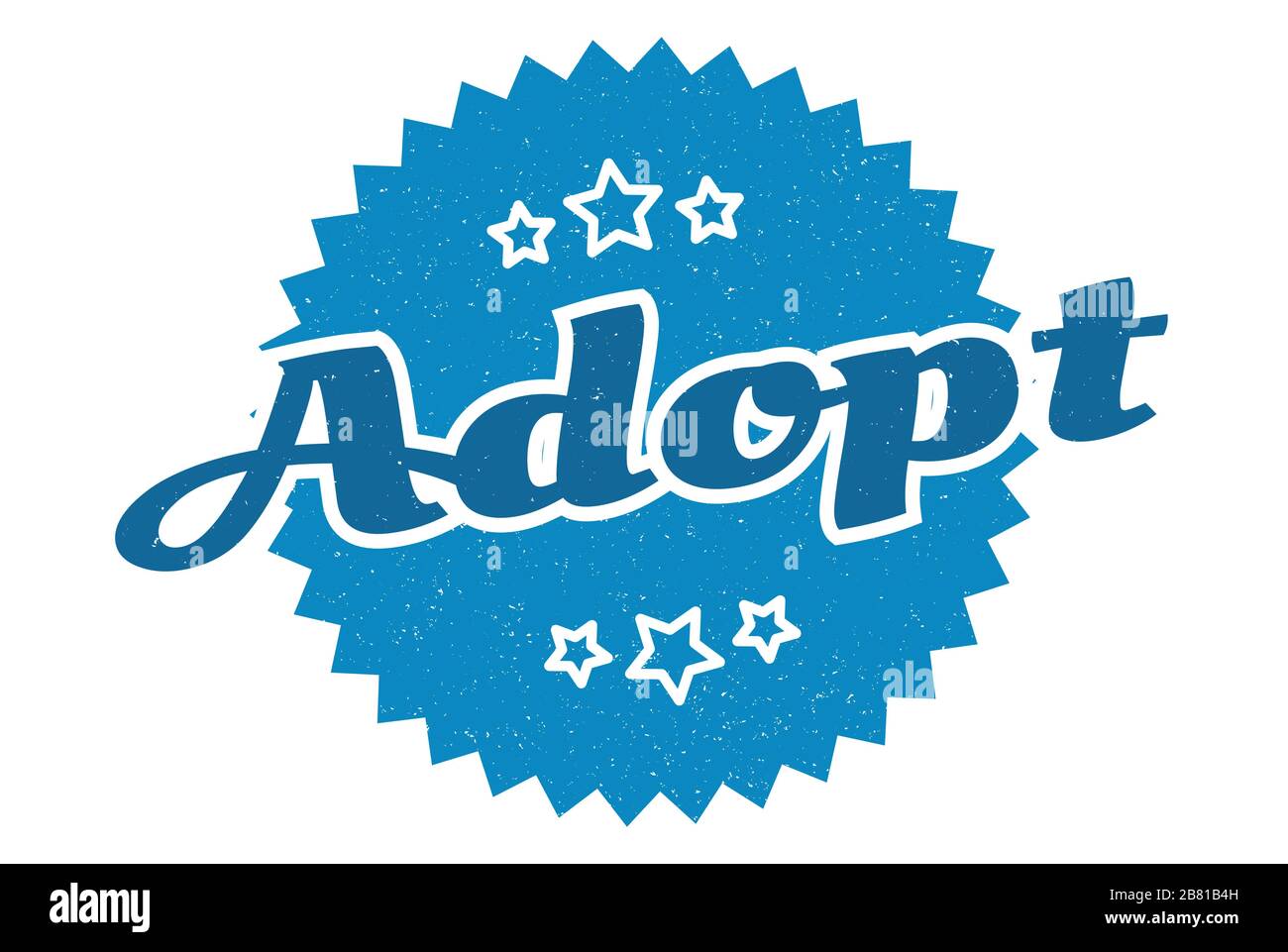adopt sign. adopt round vintage retro label. adopt Stock Vector Image ...