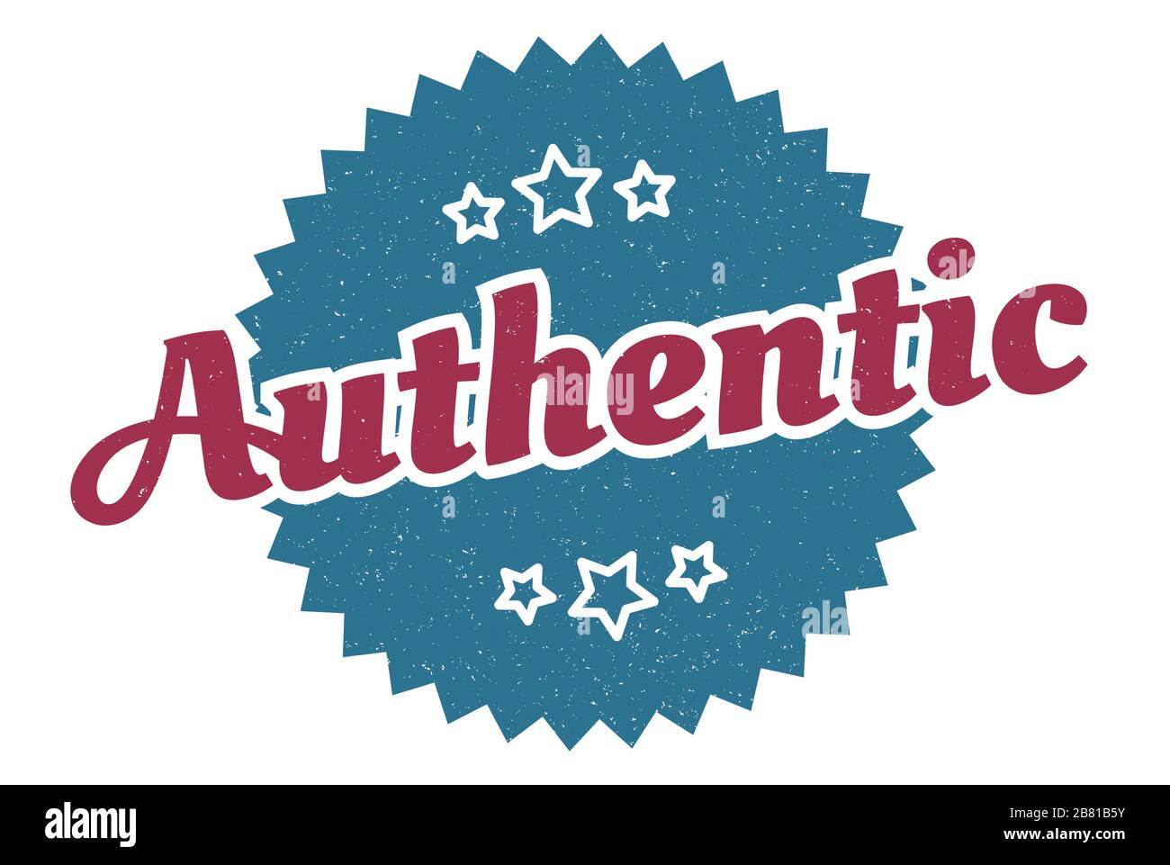 authentic sign. authentic round vintage retro label. authentic Stock ...